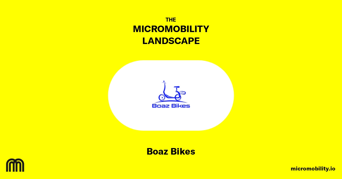 Boaz Bikes | Micromobility Landscape