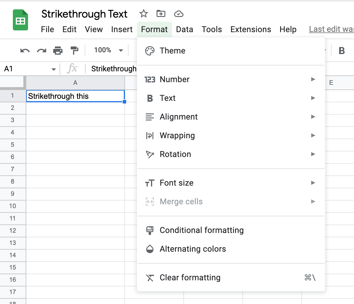 How To Strikethrough On Google Sheets Easiest Way In 2023 