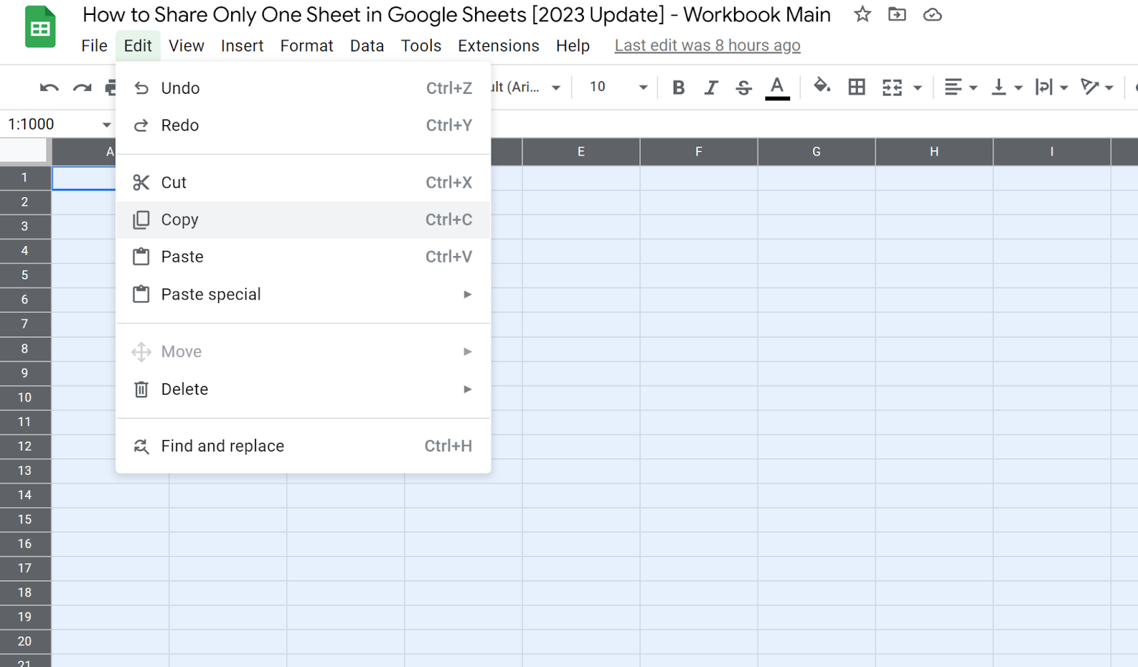 How To Share Only One Sheet In Google Sheets 2023 Update 