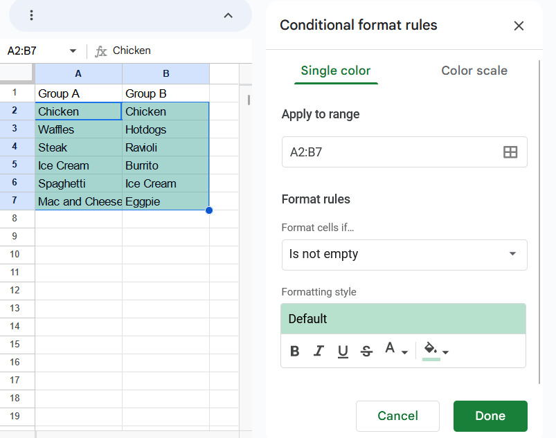 Highlight Duplicates In Multiple Columns In Google Sheets 2023 