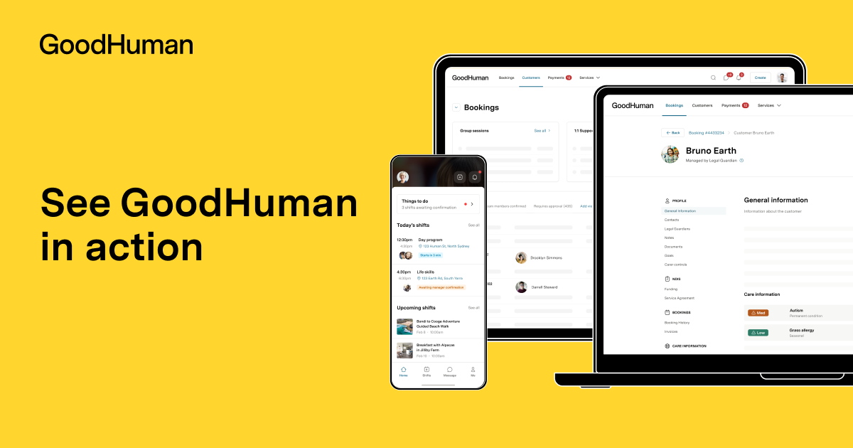 NDIS Software for Disability Service Providers — GoodHuman