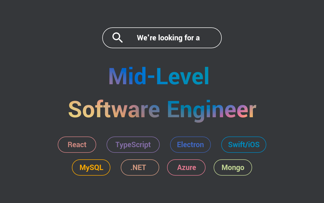 We're Hiring!