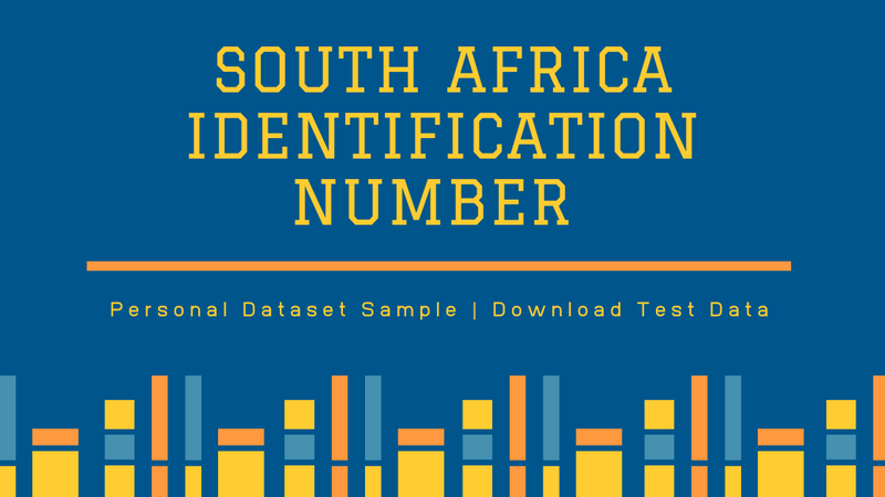 Personal Dataset Sample| South Africa ID Number | Protecto