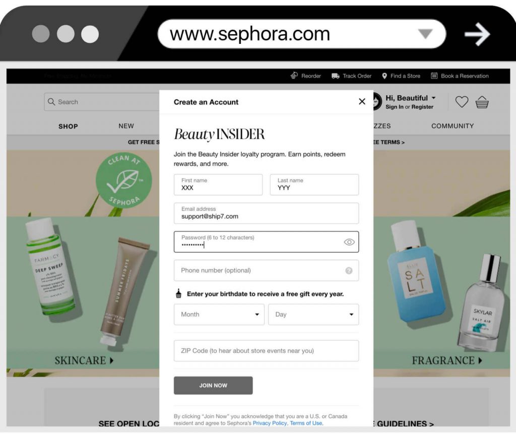 How to Shop from Sephora to International | Ship7.com