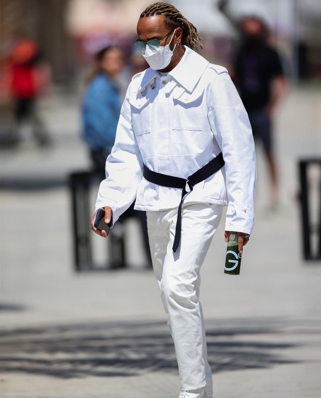 Lewis Hamilton always turns the track into a runway