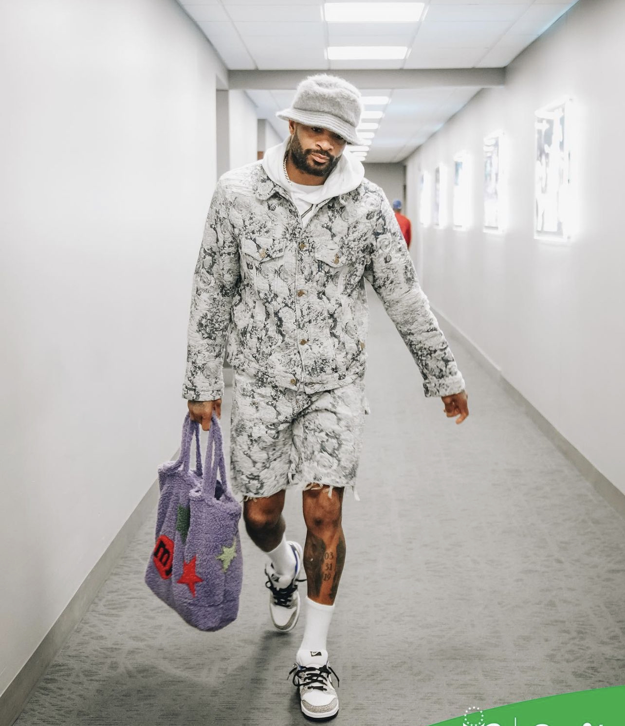 PJ Tucker styling in Louis Vuitton