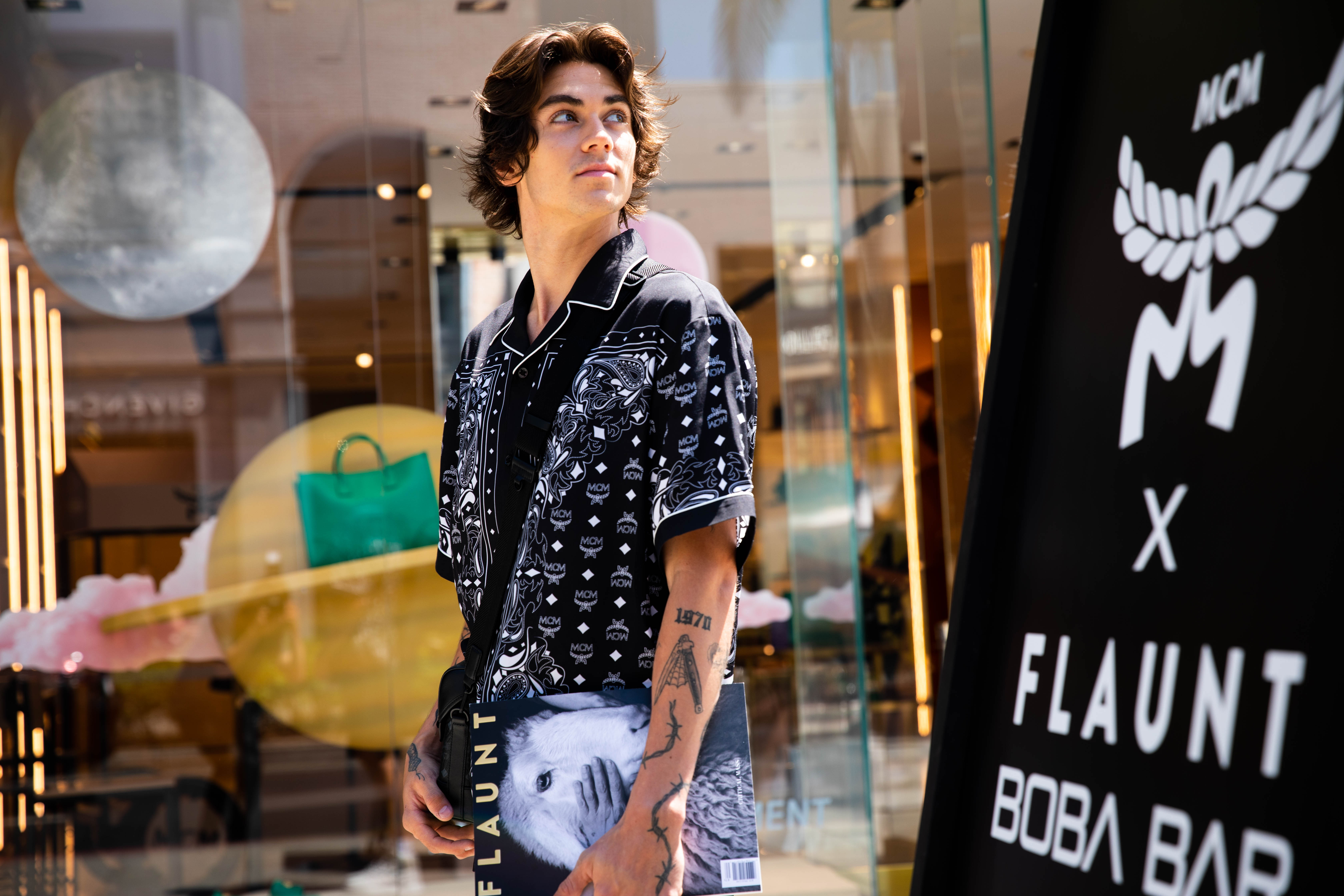 FLAUNT and MCM Celebrate the Opening of the Boba Bar at MCM Rodeo