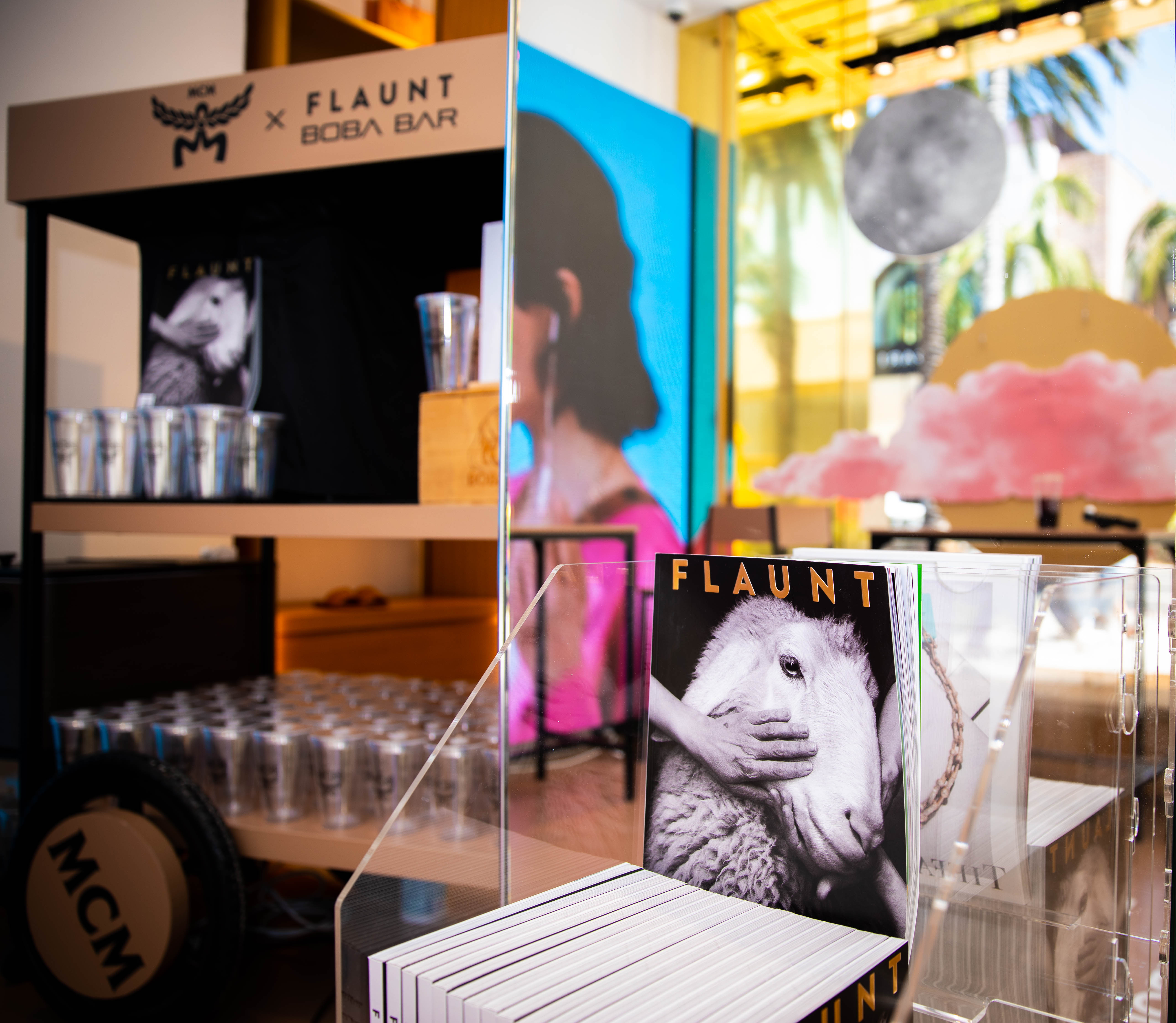 FLAUNT and MCM Celebrate the Opening of the Boba Bar at MCM Rodeo