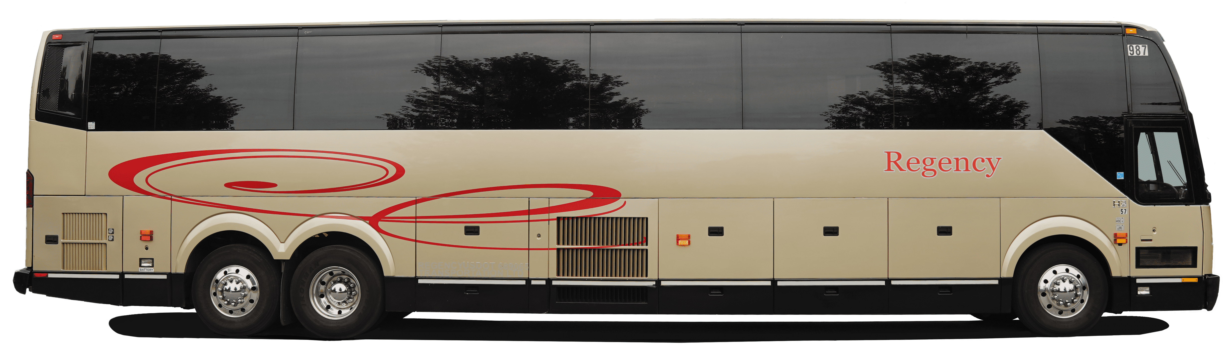 Public Transportation Bus Side View
