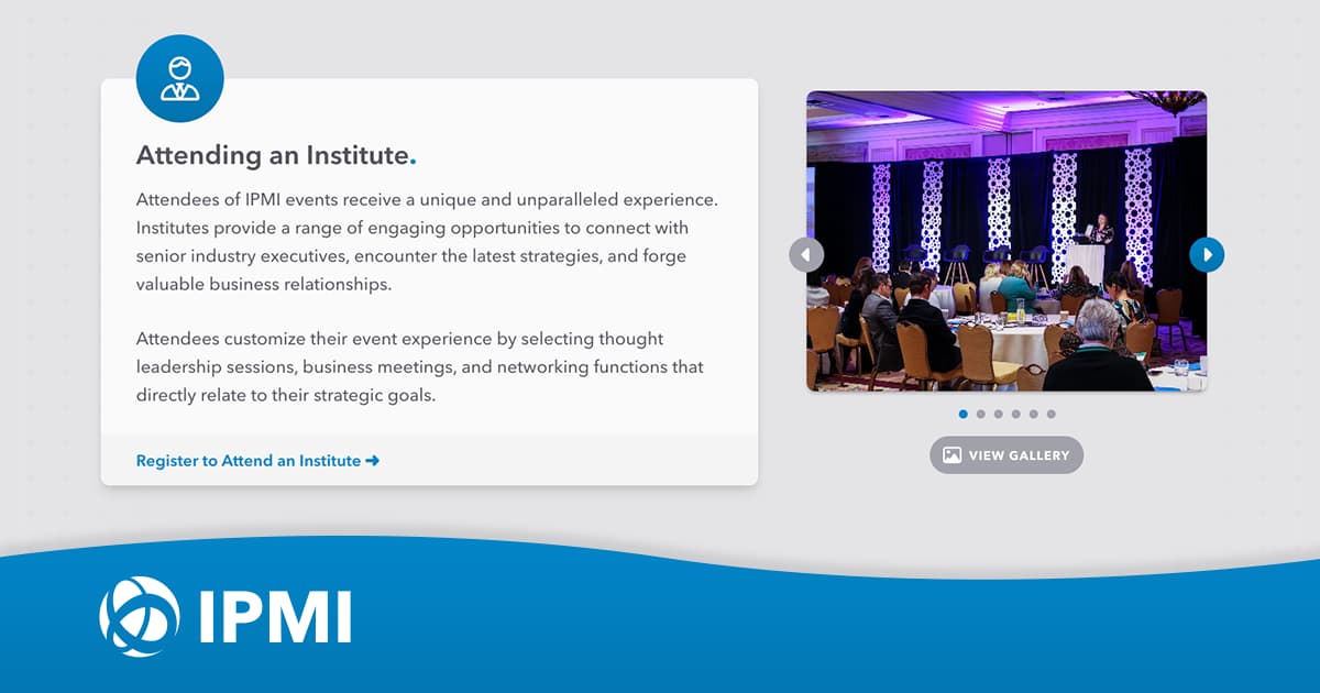 Attend an Institute - IPMI