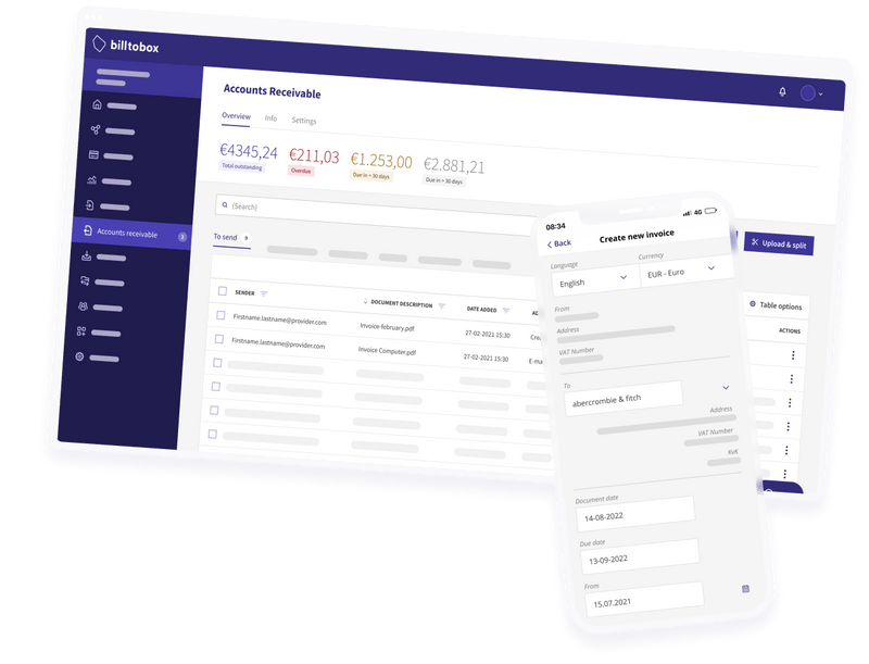 Billtobox - Verkoopfacturen