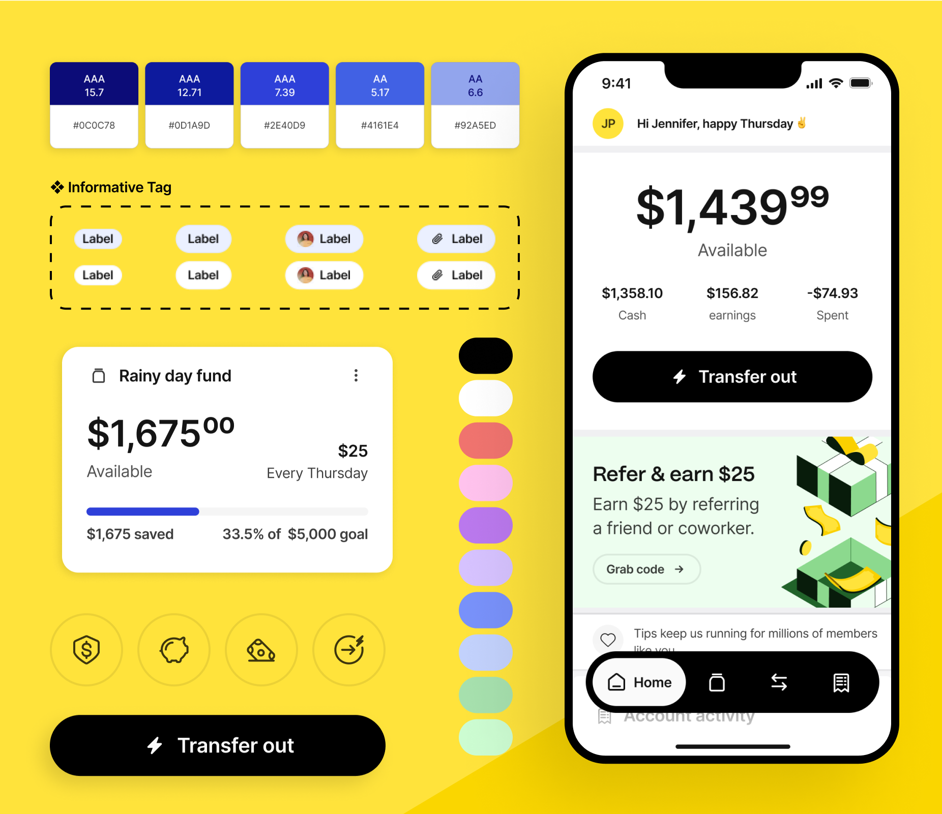 EarnIn's Cheddar Design System | Forge