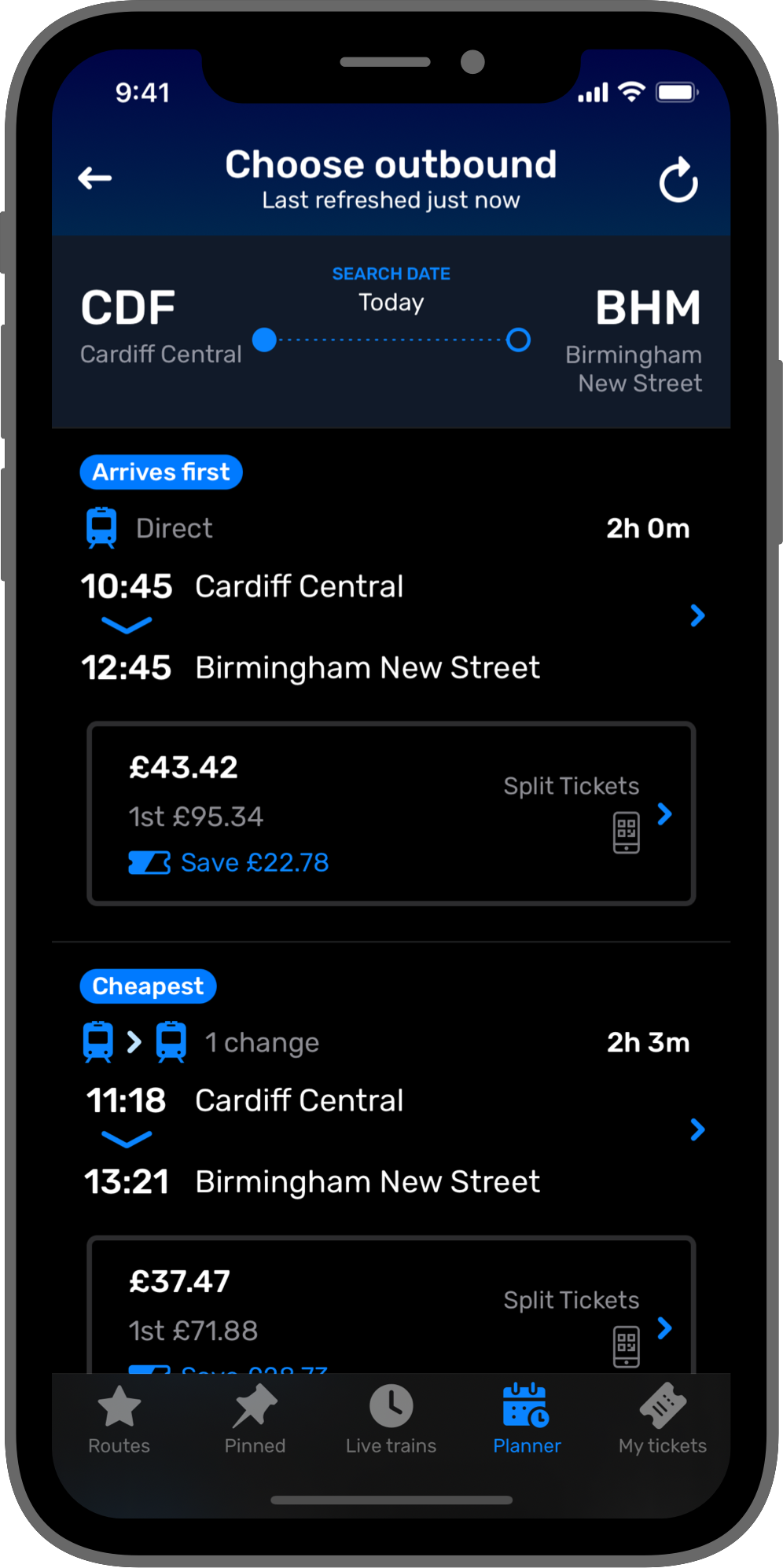 Railboard - National Rail train times for iPhone & iPad