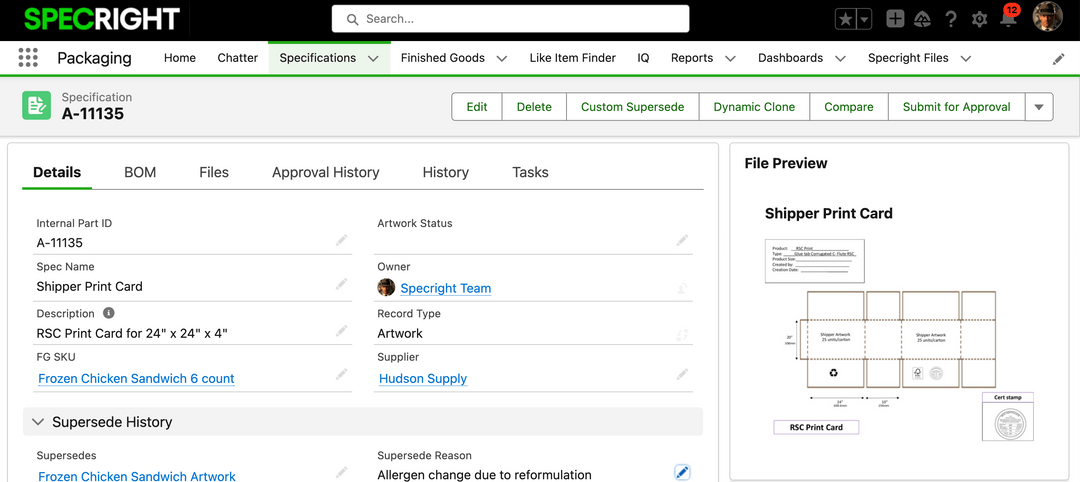 Packaging Management Software | Specright