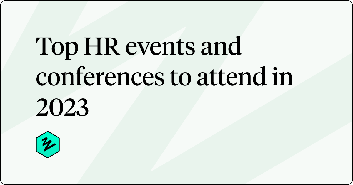 Top HR events and conferences to attend in 2023 | Zinc