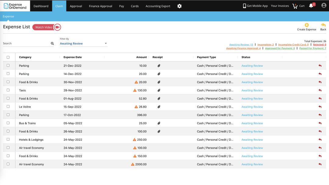 Expense Management For Business | ExpenseOnDemand