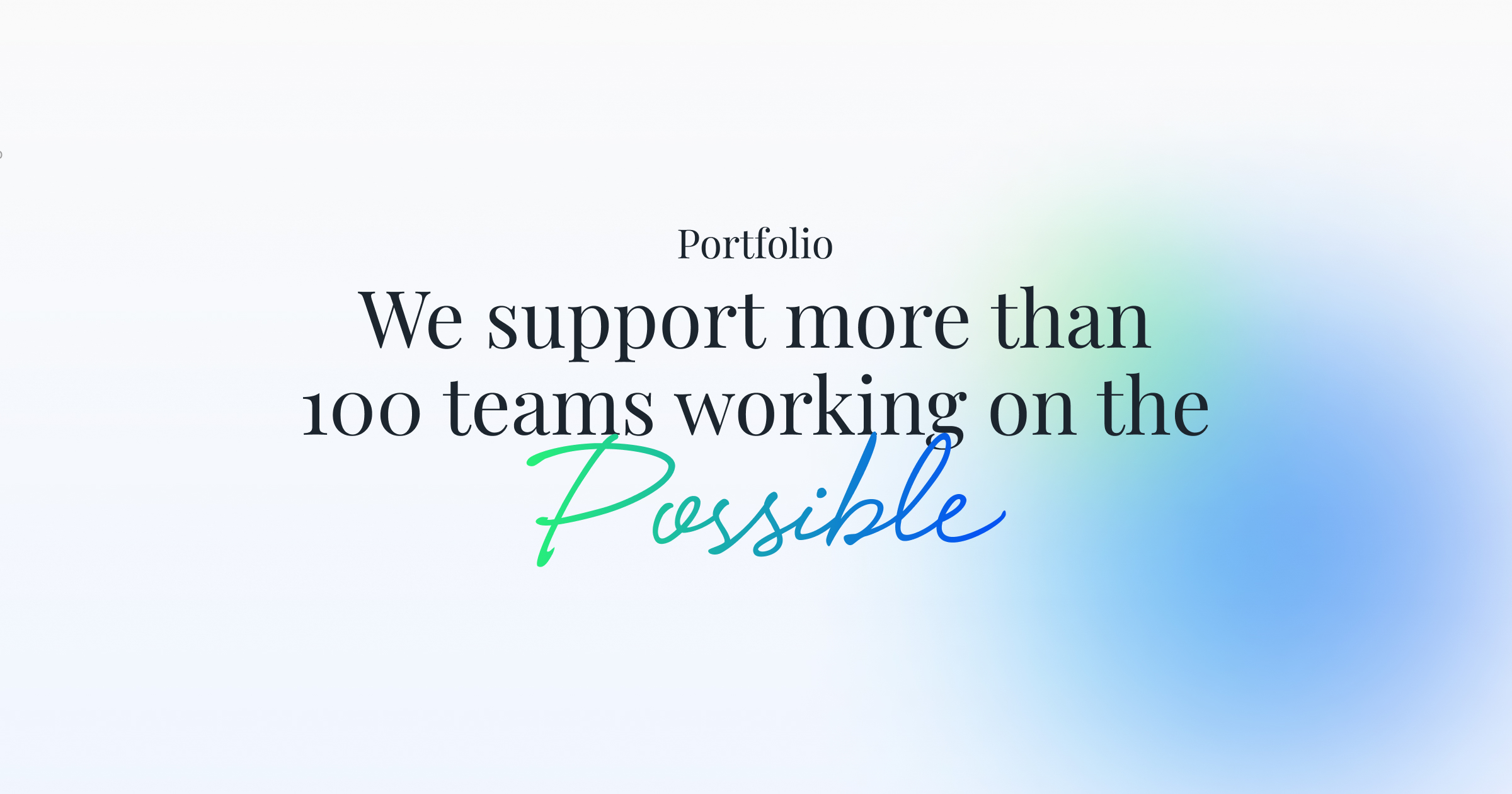 Possible Ventures - Portfolio