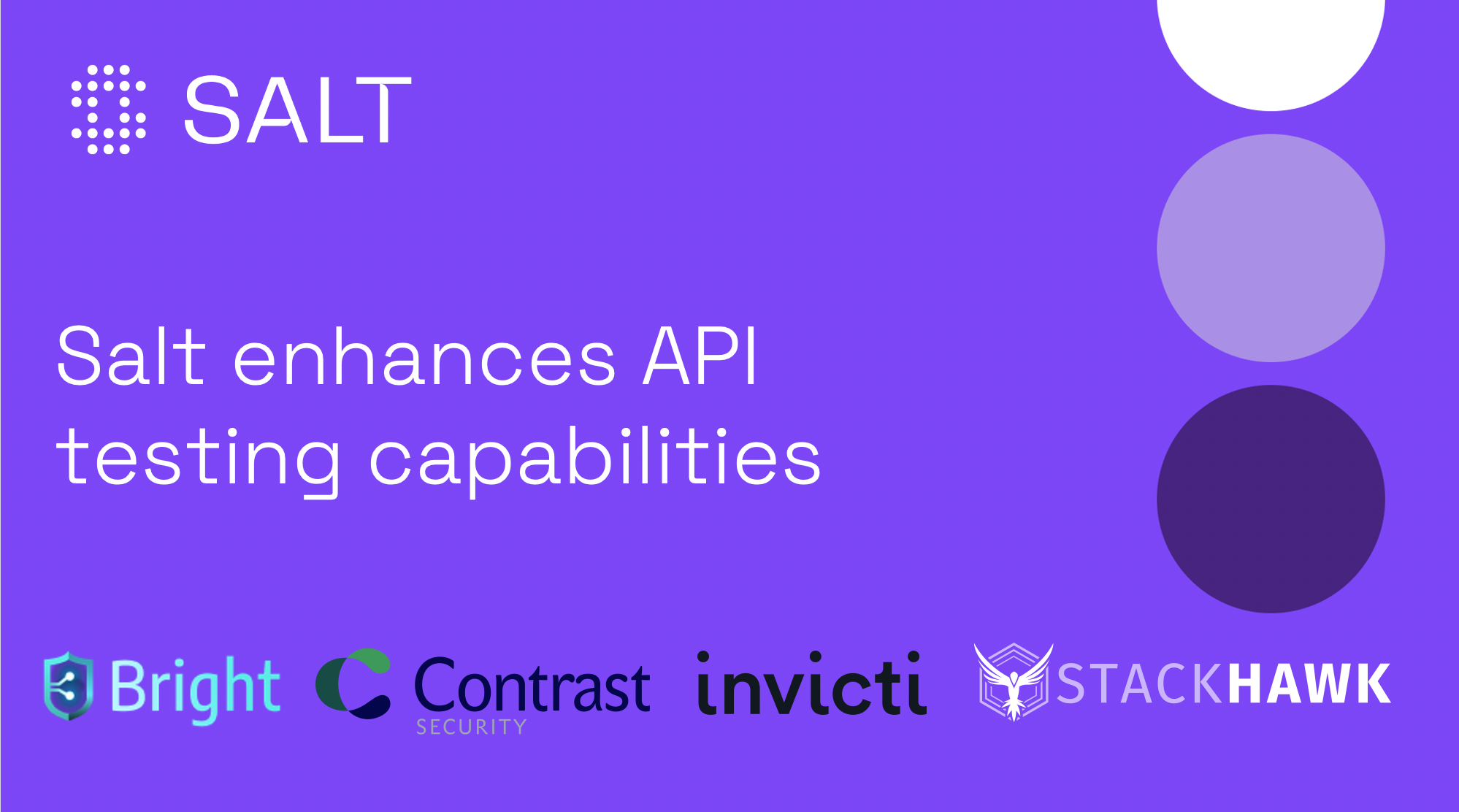 The Salt Technical Ecosystem (STEP) Program - Step 1: API Testing