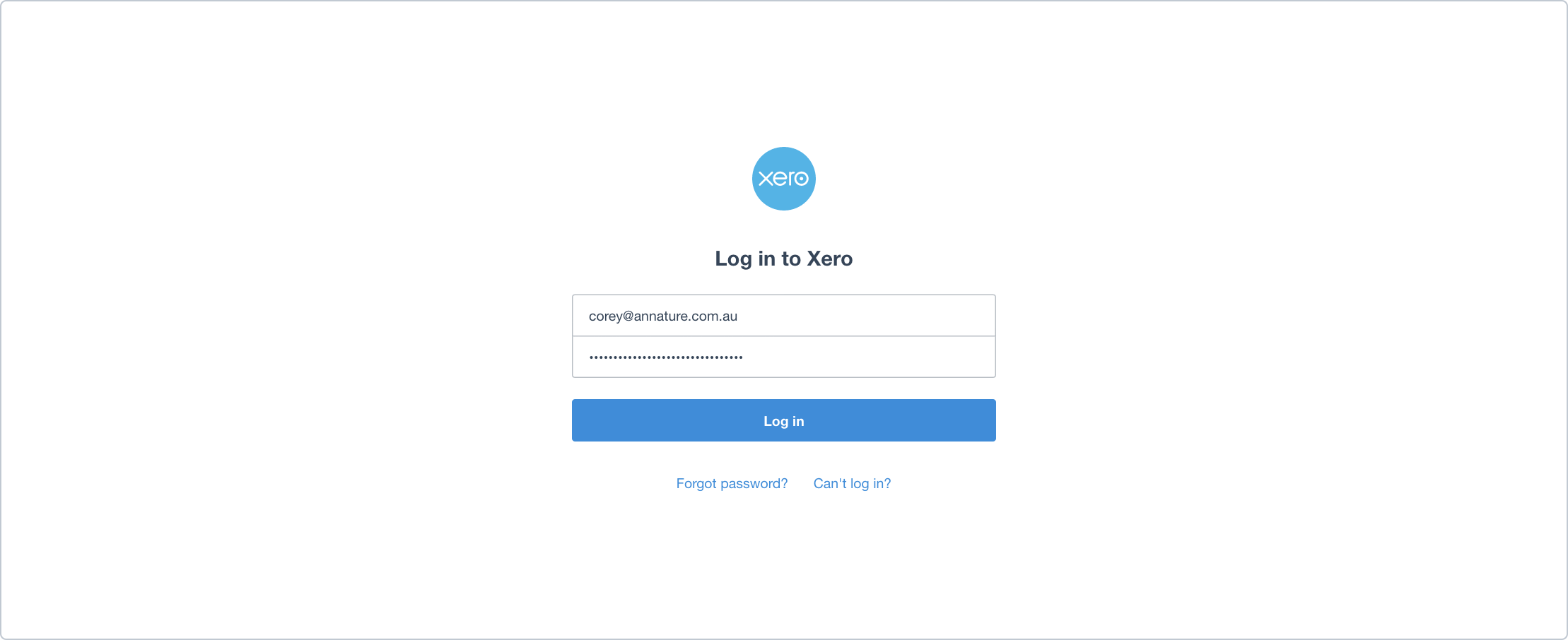 Annature & Xero: Creating an account