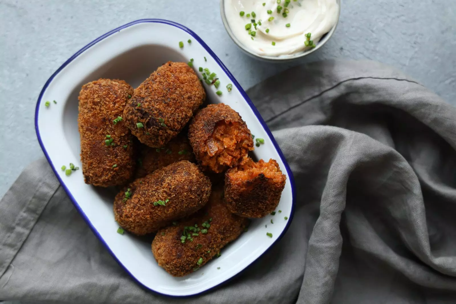 Chorizo Croquettes with Garlicky Aioli | BOSH!