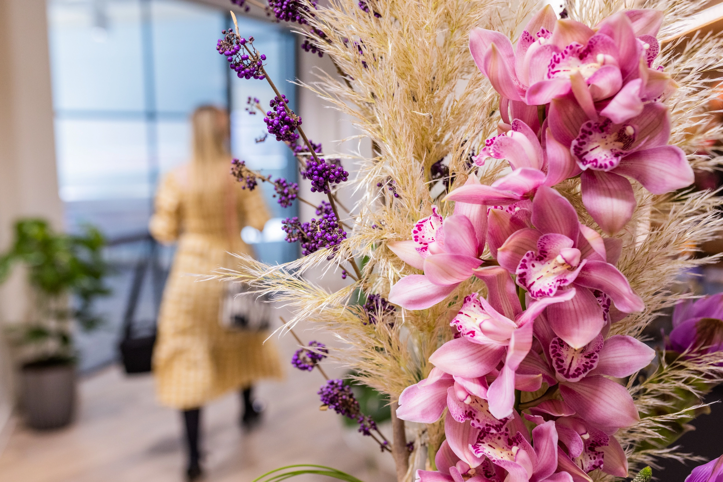 An office where work blooms