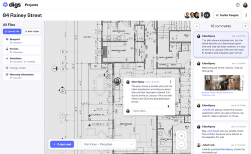 Digs | Collaboration Software for Homebuilding