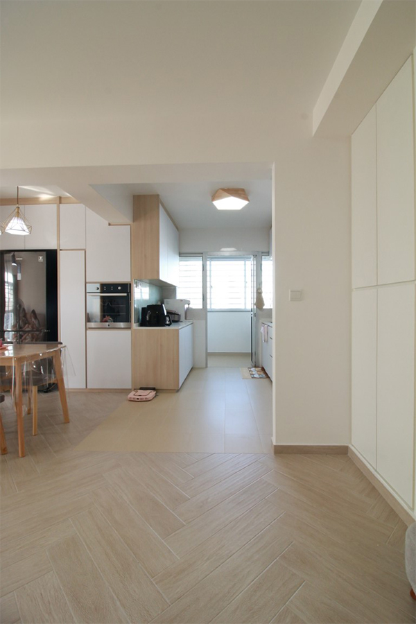 Project: Northshore 405B (Contemporary, White & Wood, Muji, ) | HDB ...