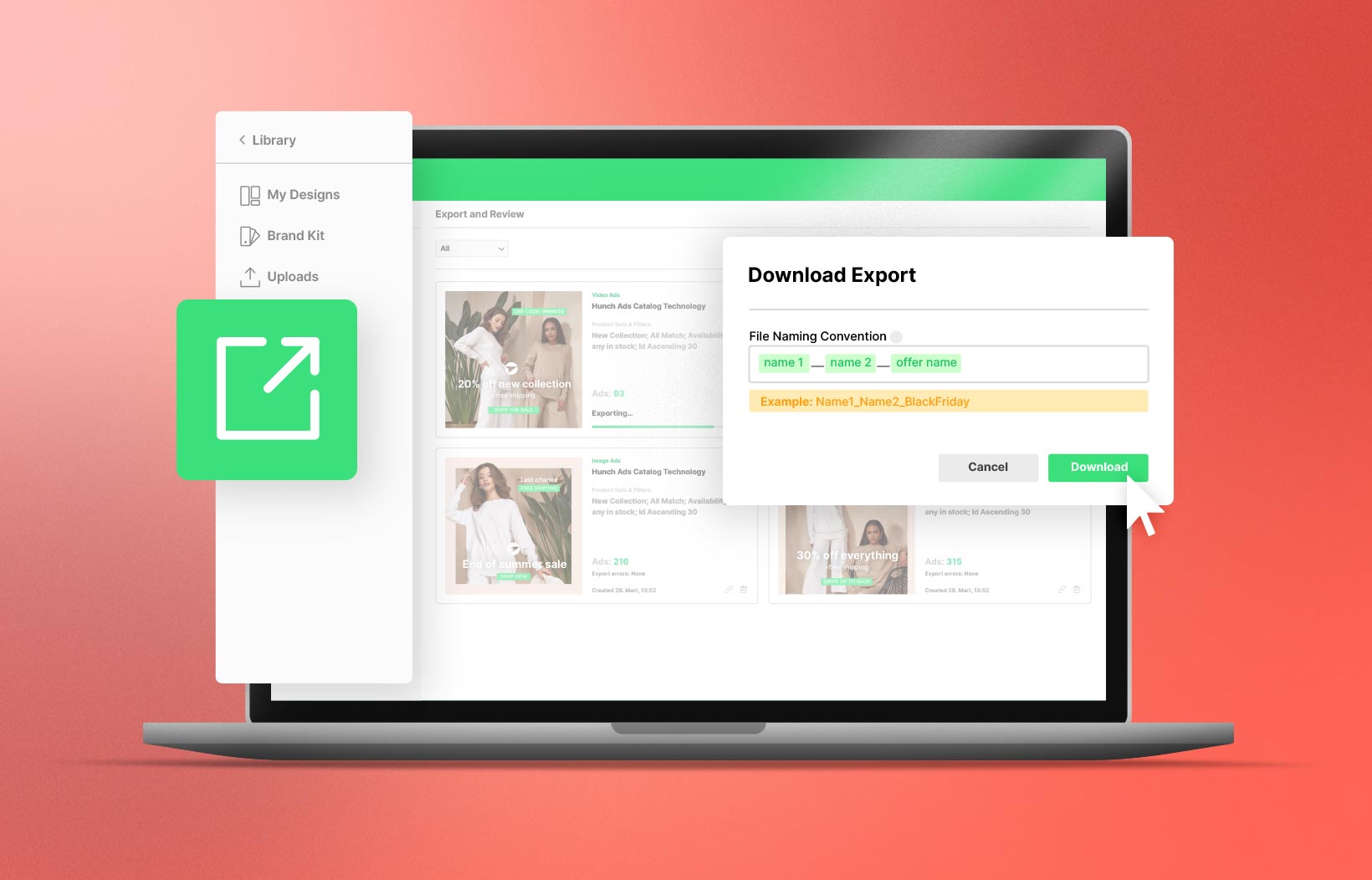 What’s new: Creative export