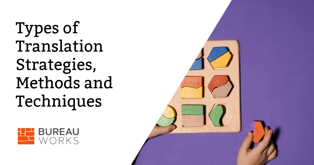 Types of Translation Strategies, Methods and Techniques - Bureau Works