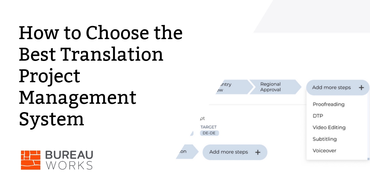 How to Choose the Best Translation Project Management System - Bureau Works