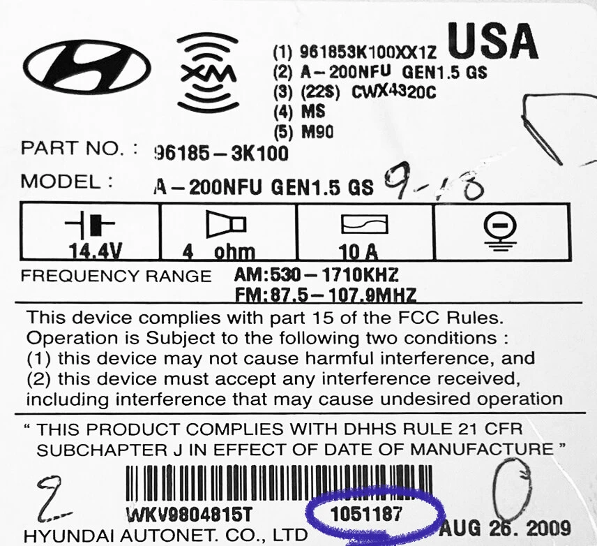 Instant Hyundai Codes Unlock Car Stereo Instant Hyundai Codes Unlock Car Stereo