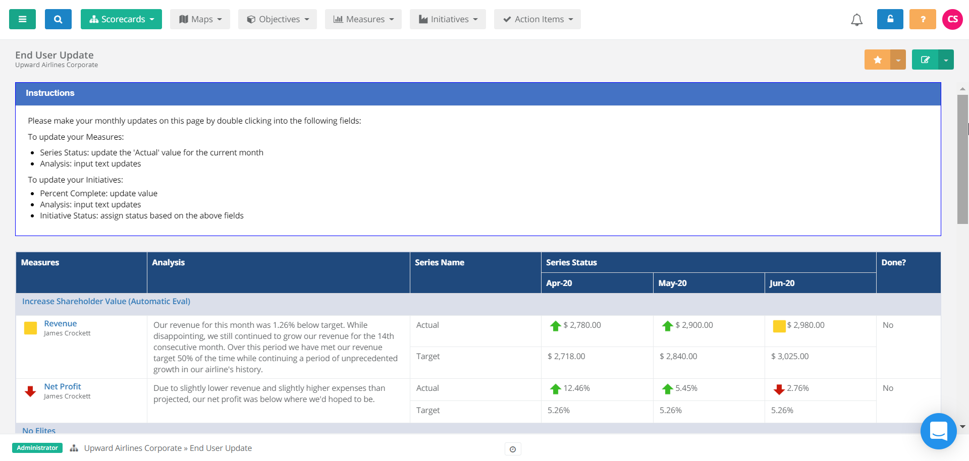 ClearPoint's Easy Update Process | ClearPoint Strategy