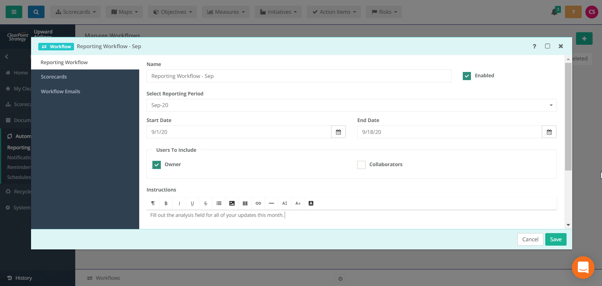 ClearPoint's Easy Update Process | ClearPoint Strategy