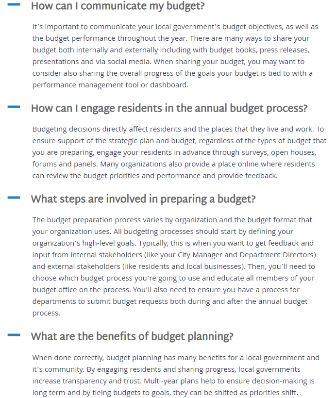 Local Government Budgeting: Linking Your Budget and Strategy ...