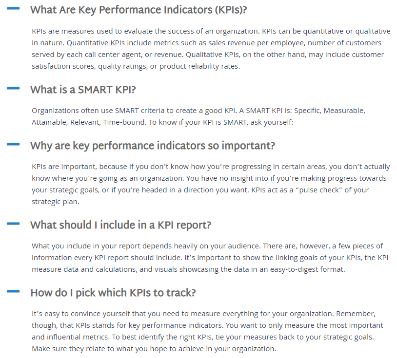 The Financial KPI Library: 68 Measures To Consider Tracking ...