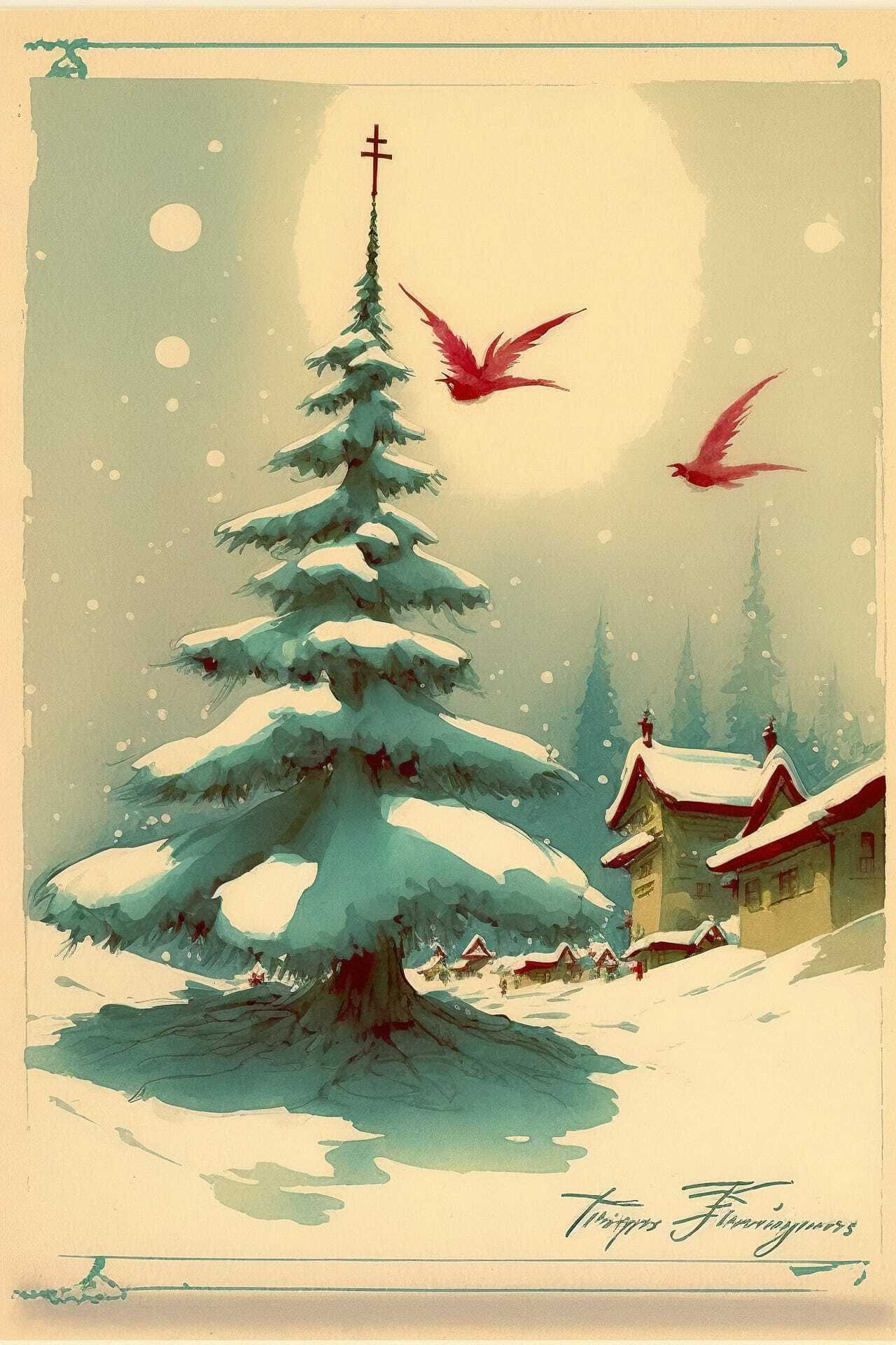 Holiday Postcards in Midjourney | Guide | Andrei Kovalev’s Midguide