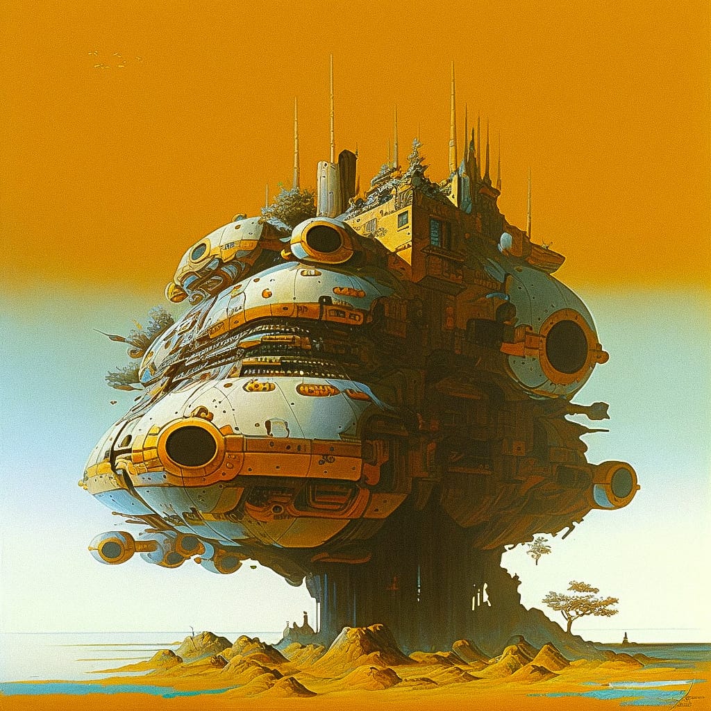 Chris Foss Midjourney style | Andrei Kovalev's Midlibrary 2.0
