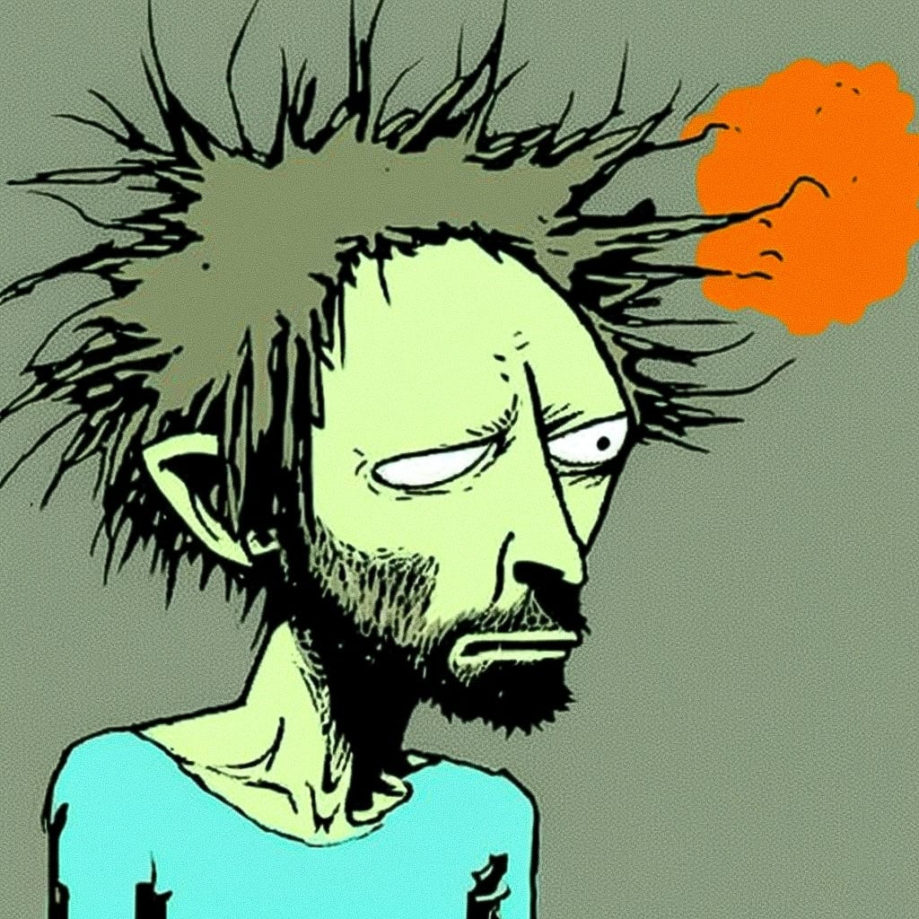 Basil Wolverton Midjourney style | Andrei Kovalev's Midlibrary 2.0