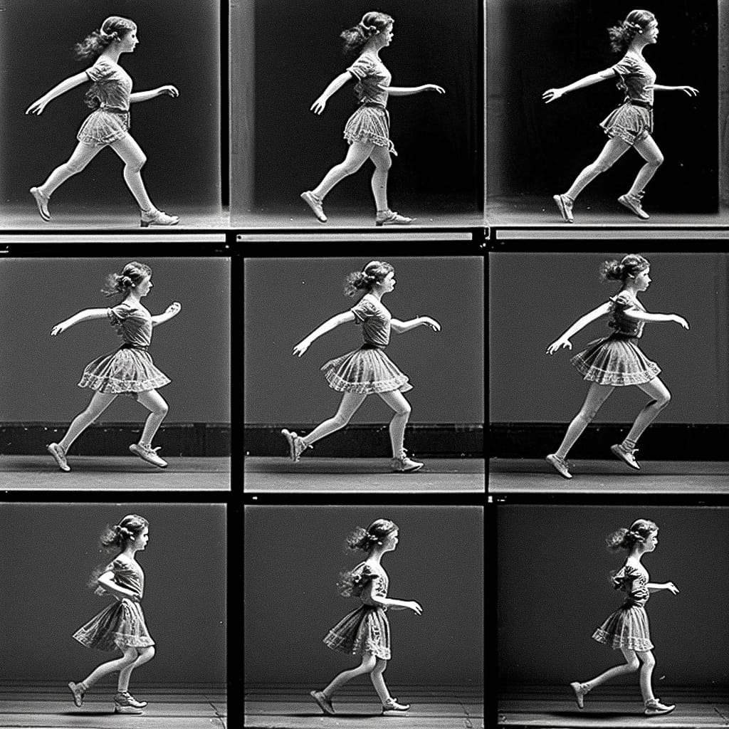 Muybridge sequence Midjourney style | Andrei Kovalev's Midlibrary