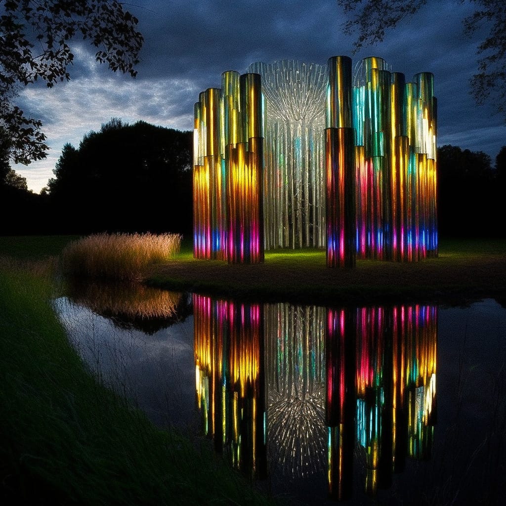 Bruce Munro Midjourney style | Andrei Kovalev's Midlibrary 2.0