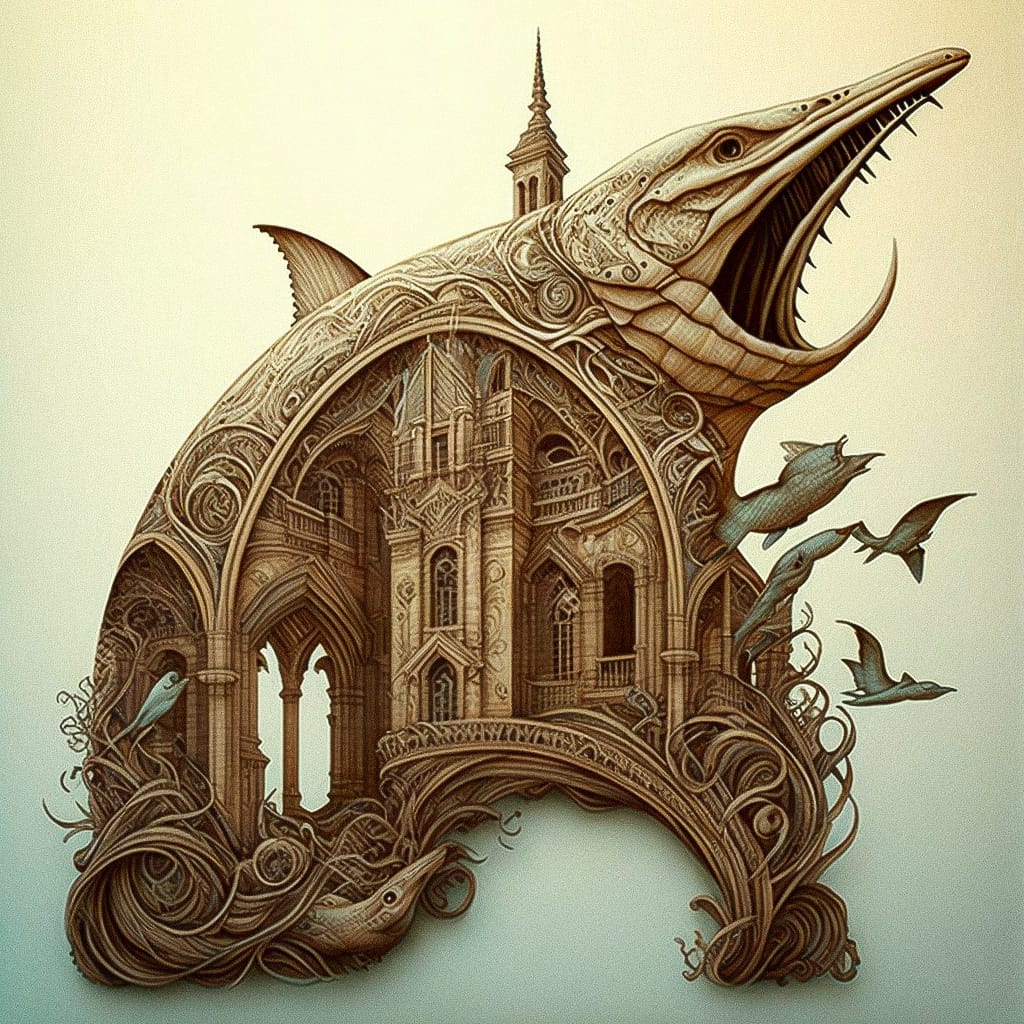 Aaron Horkey Midjourney style | Andrei Kovalev's Midlibrary 2.0