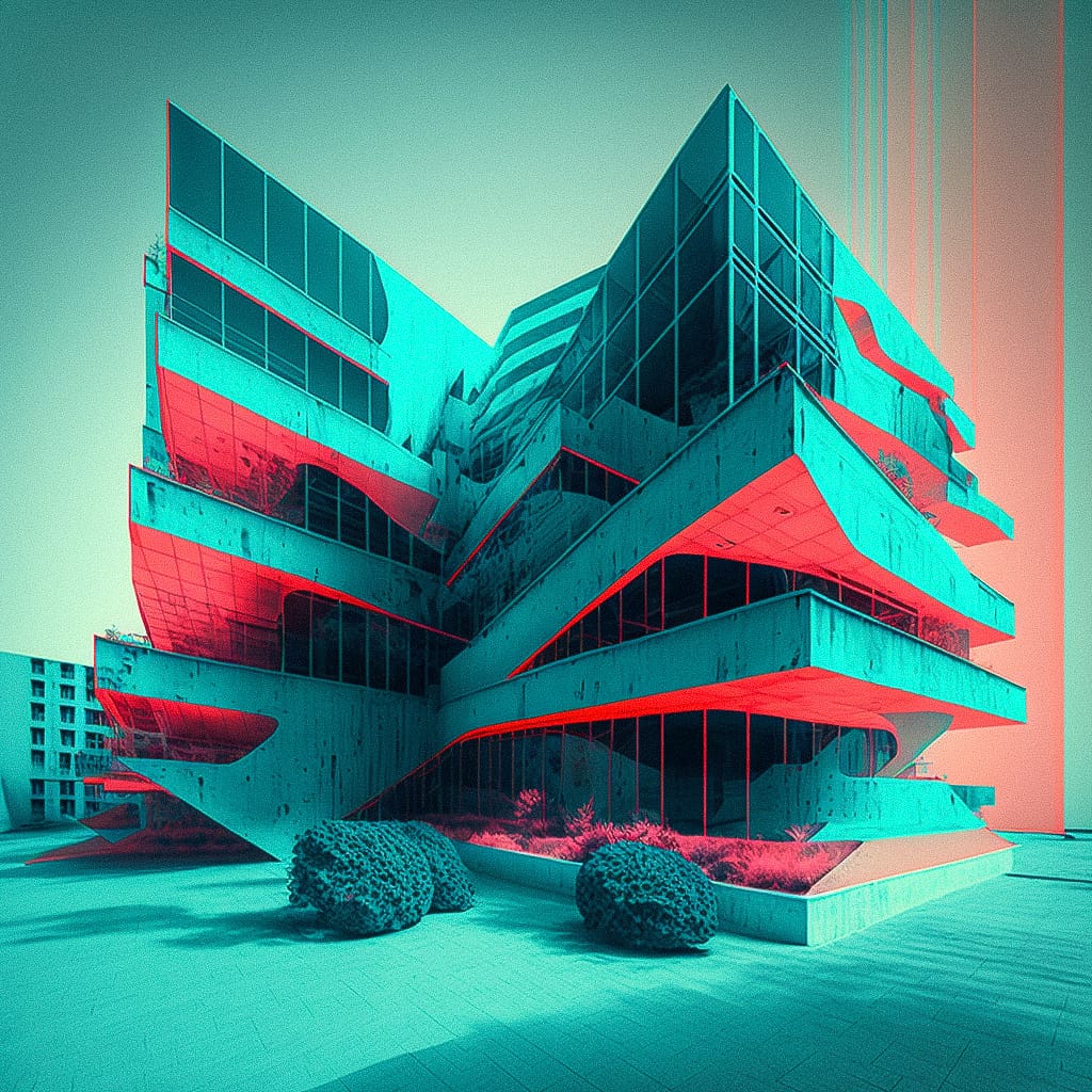 Anaglyph Midjourney style | Andrei Kovalev's Midlibrary 2.0