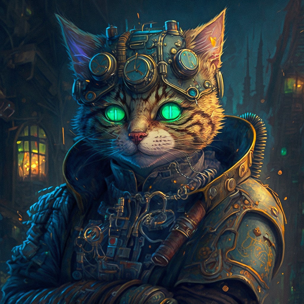 Louis Wain Midjourney style | Andrei Kovalev's Midlibrary 2.0