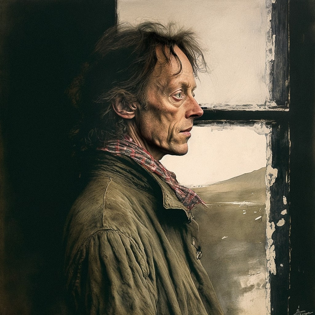 Andrew Wyeth Midjourney style | Andrei Kovalev's Midlibrary 2.0