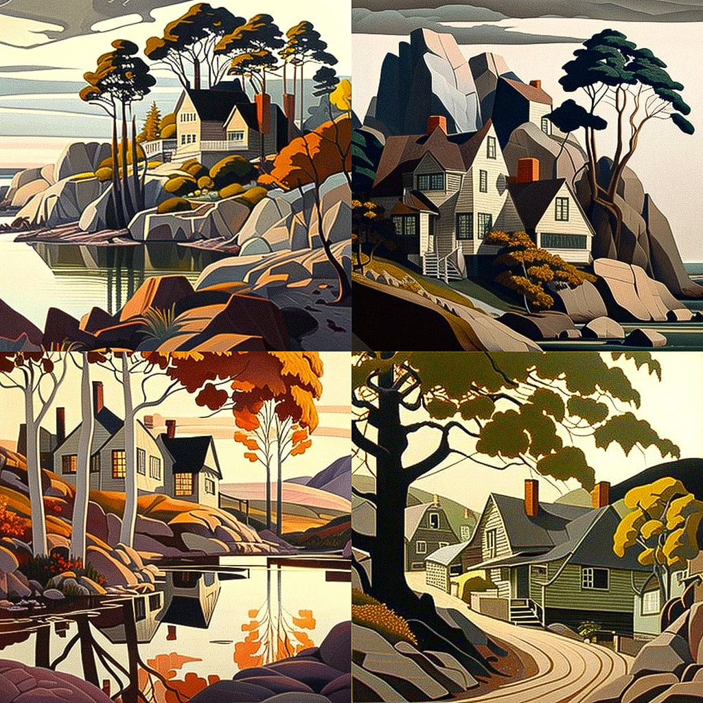 A. J. Casson Midjourney style | Andrei Kovalev's Midlibrary 2.0