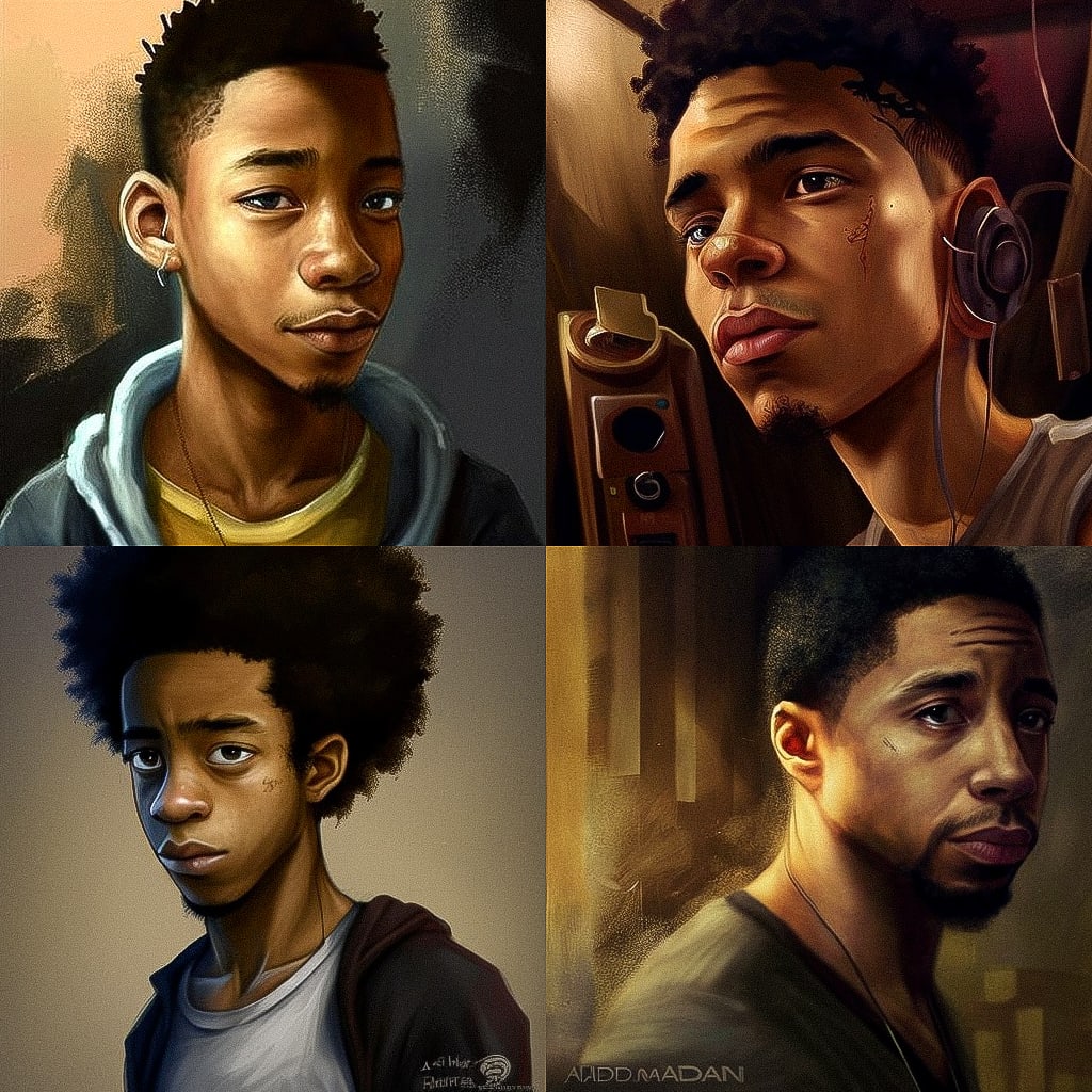 Aaron McGruder Midjourney style | Andrei Kovalev's Midlibrary 2.0