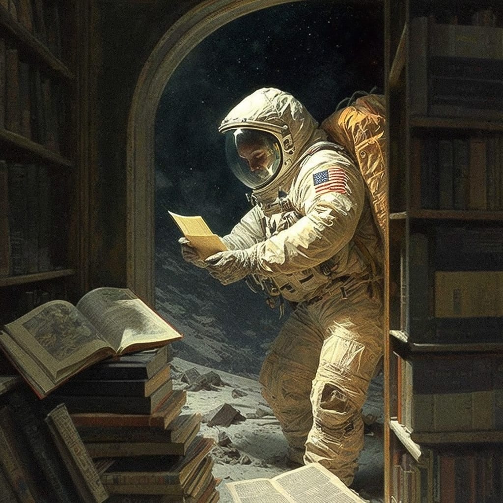 Alan Bean Midjourney style | Andrei Kovalev's Midlibrary 2.0