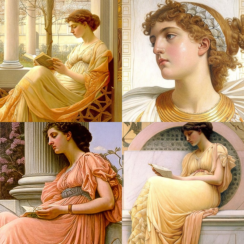 Albert Joseph Moore Midjourney style | Andrei Kovalev's Midlibrary 2.0