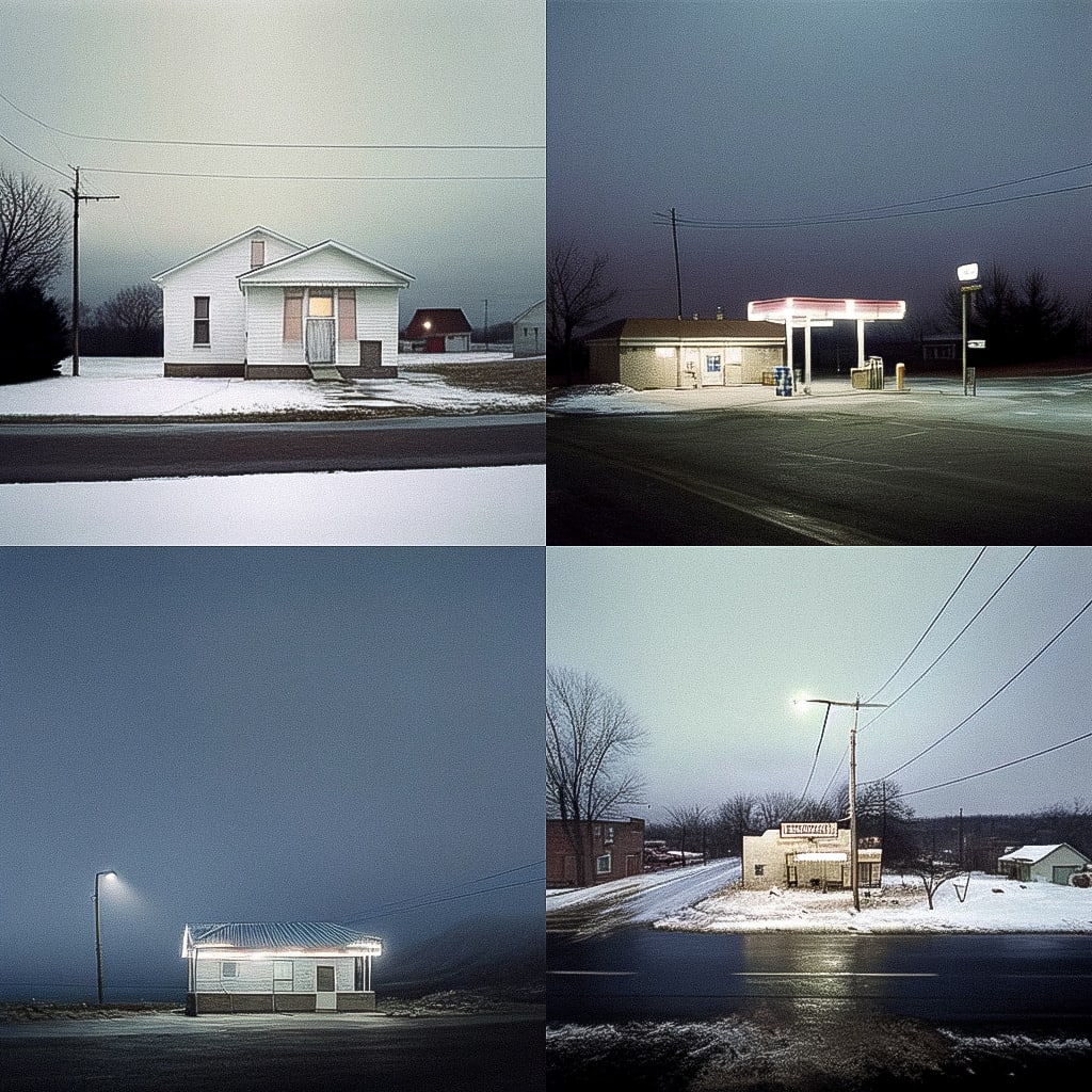 Alec Soth Midjourney style | Andrei Kovalev's Midlibrary 2.0