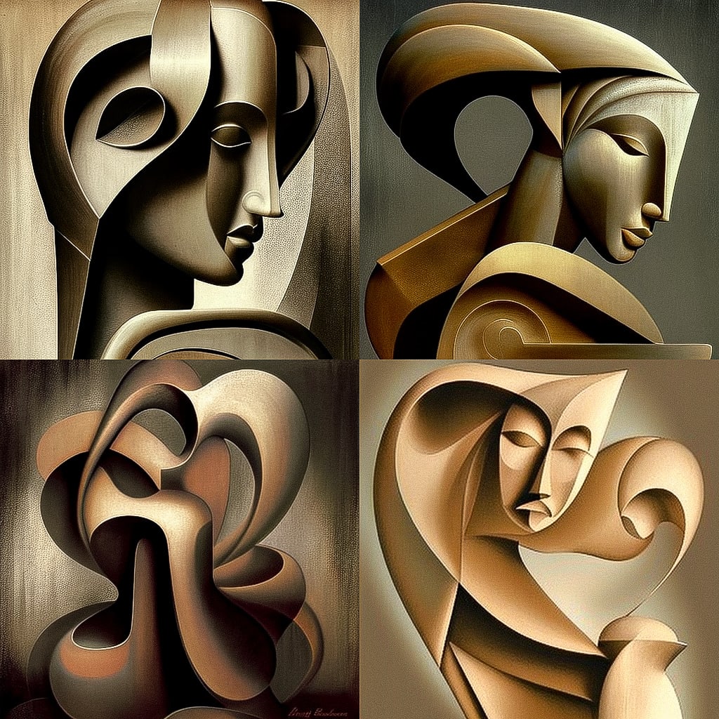 Alexander Archipenko Midjourney style | Andrei Kovalev's Midlibrary 2.0